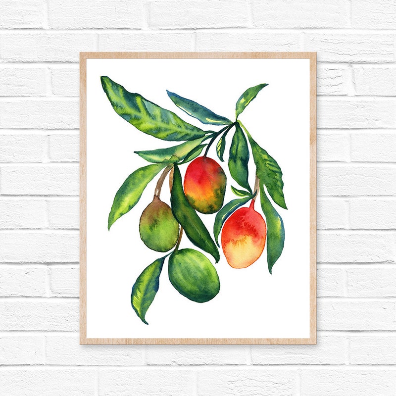 Mango Print - Etsy