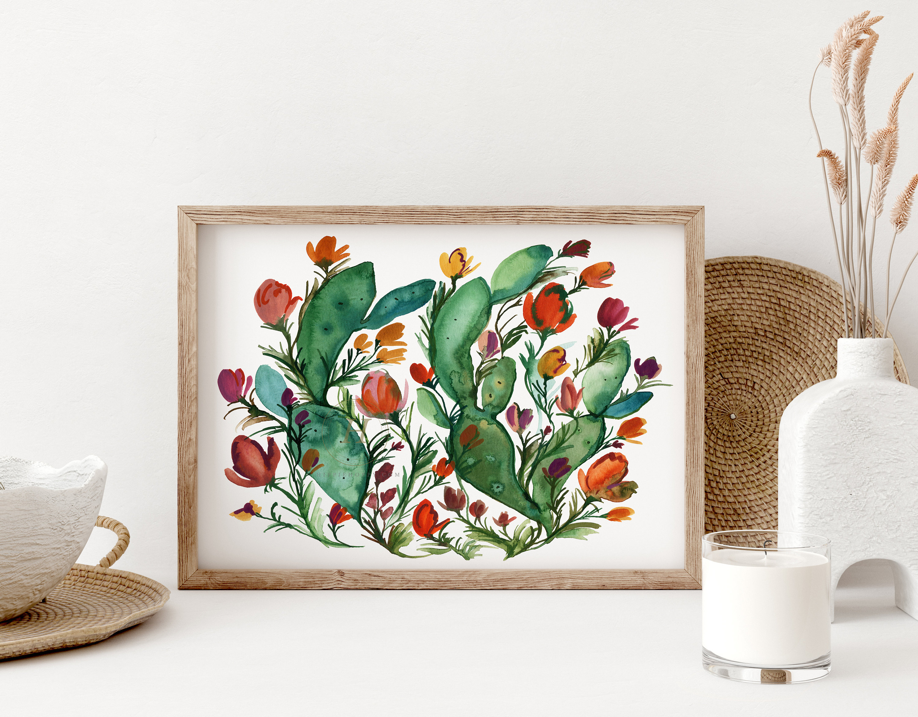Cactus Watercolor Print | Etsy
