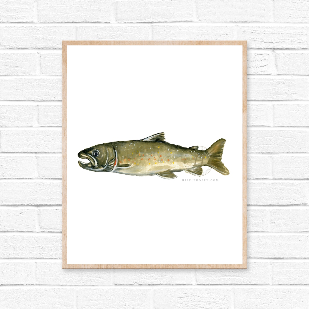 Bull Trout Watercolor Print - Etsy