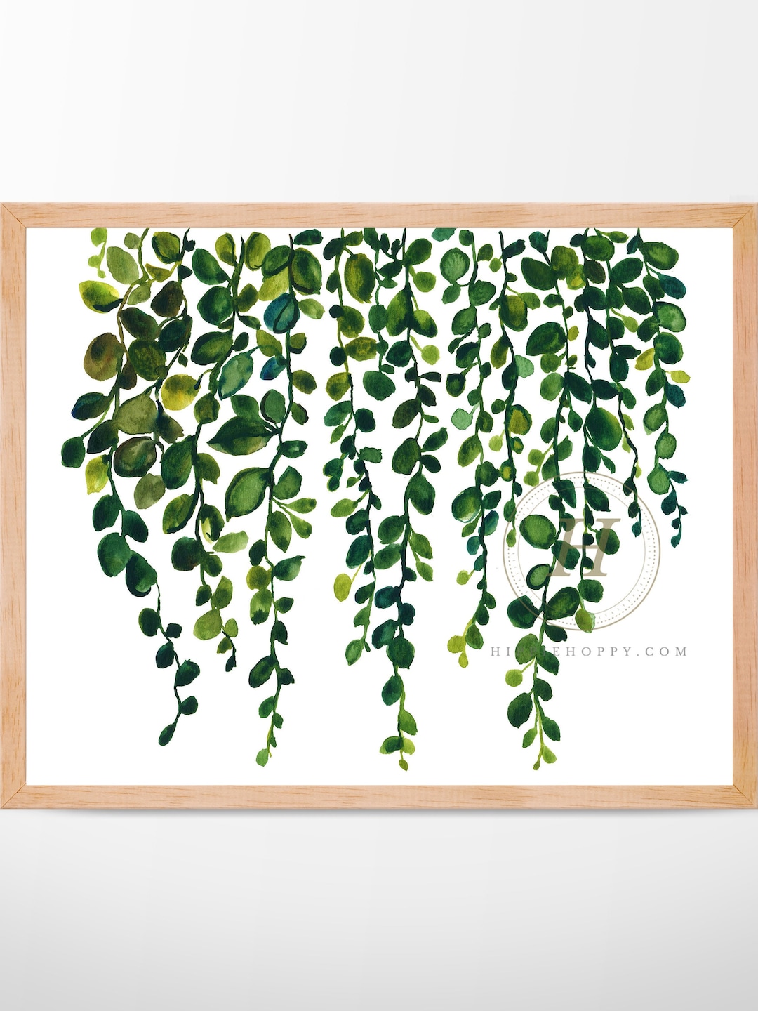 String of Pearls Watercolor Art Print, Botanical Art, Tropical Plant ...