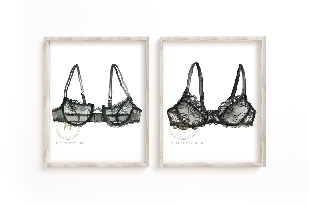 Bra Print Set of 2 - Etsy