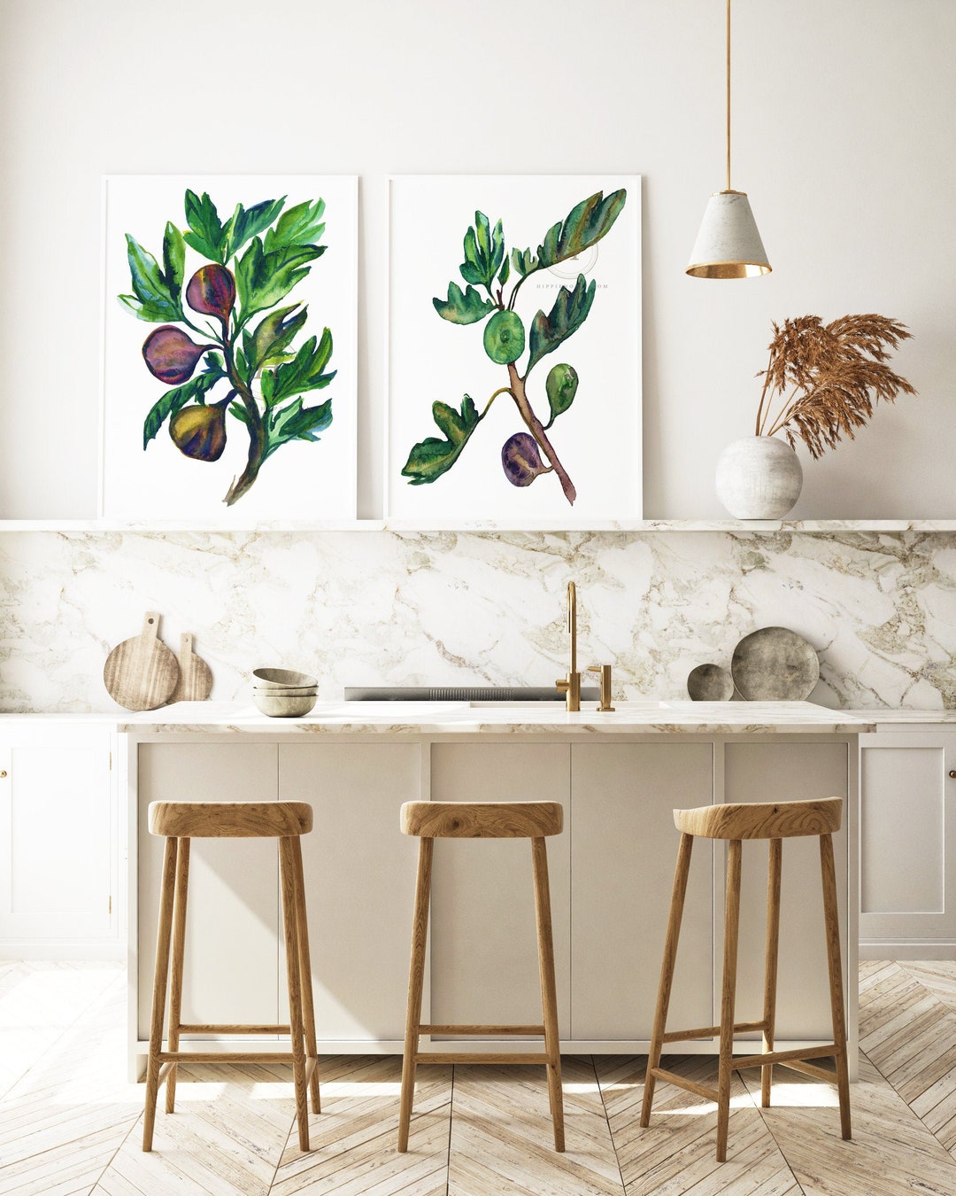 Fig Tree Watercolor Print - Etsy