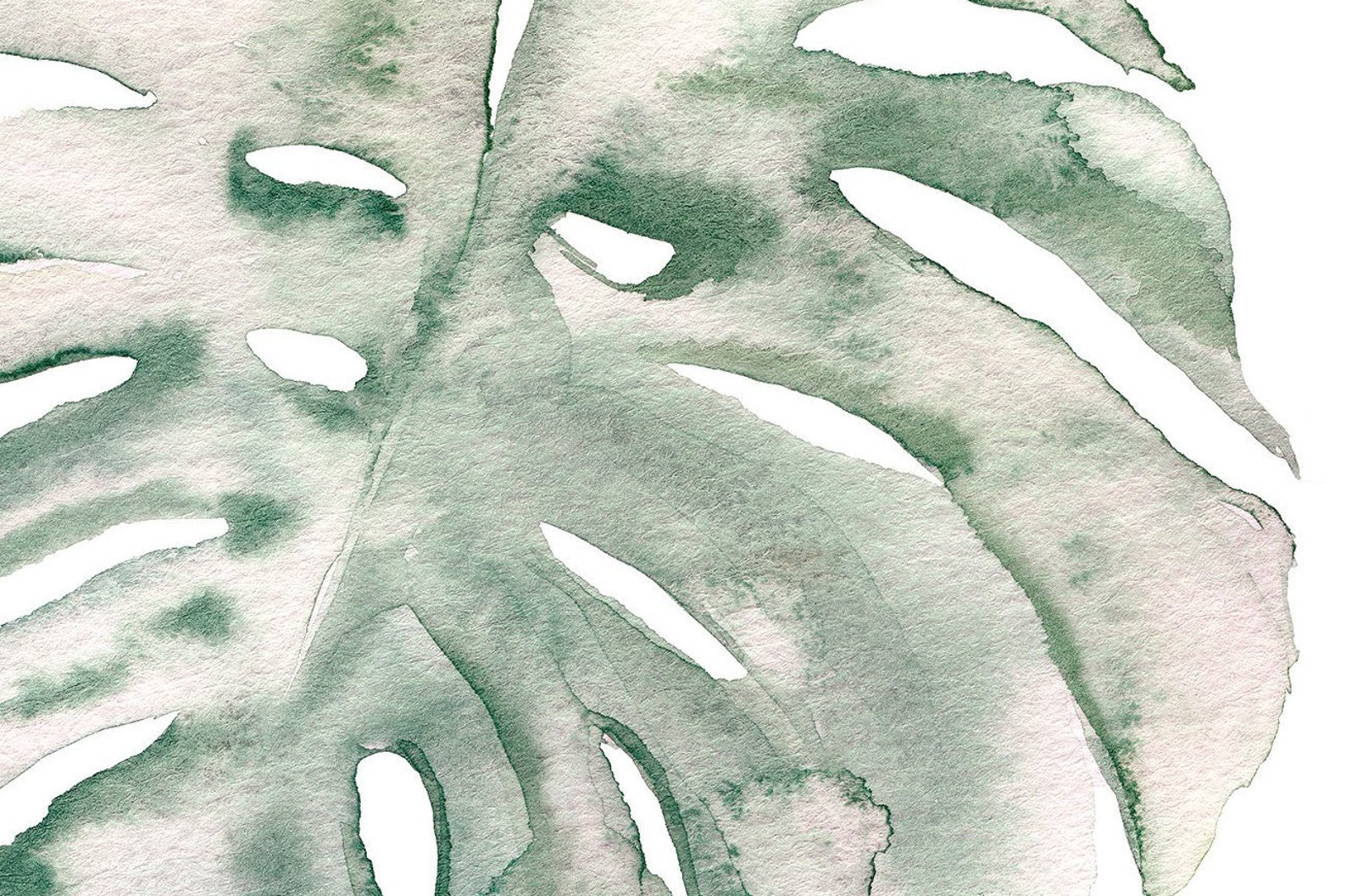 Leaf Watercolor Print - Etsy
