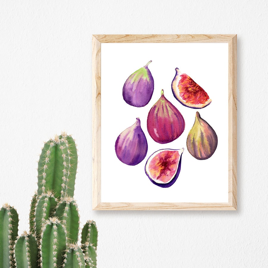 Watercolor Fig Print - Etsy