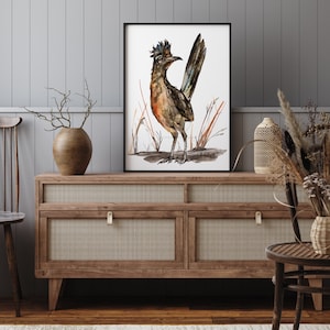 Roadrunner Bird Art Painting - Etsy