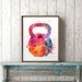 Fitness Kettlebell Painting - Etsy