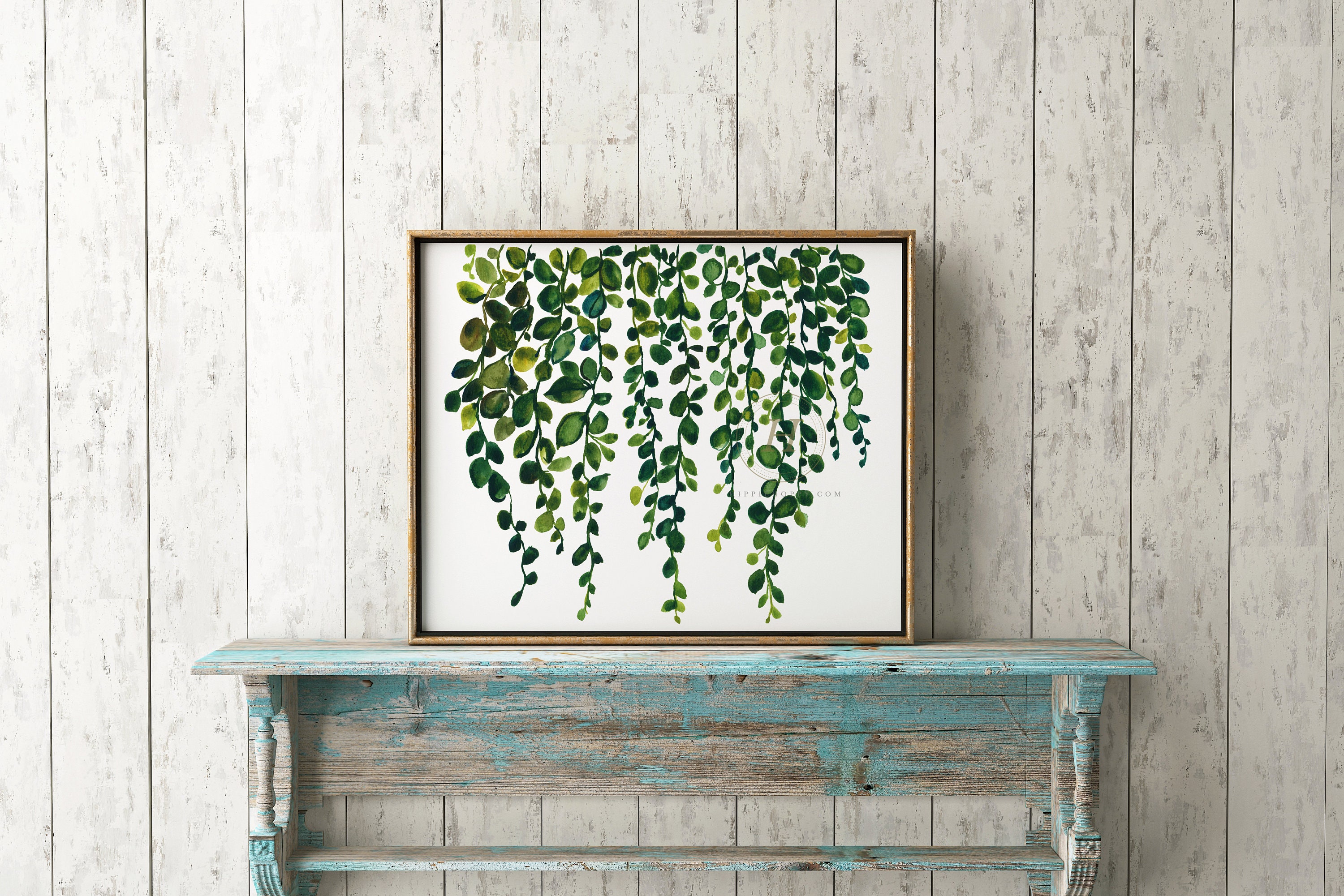 String of Pearls Watercolor Art Print, Botanical Art, Tropical Plant ...