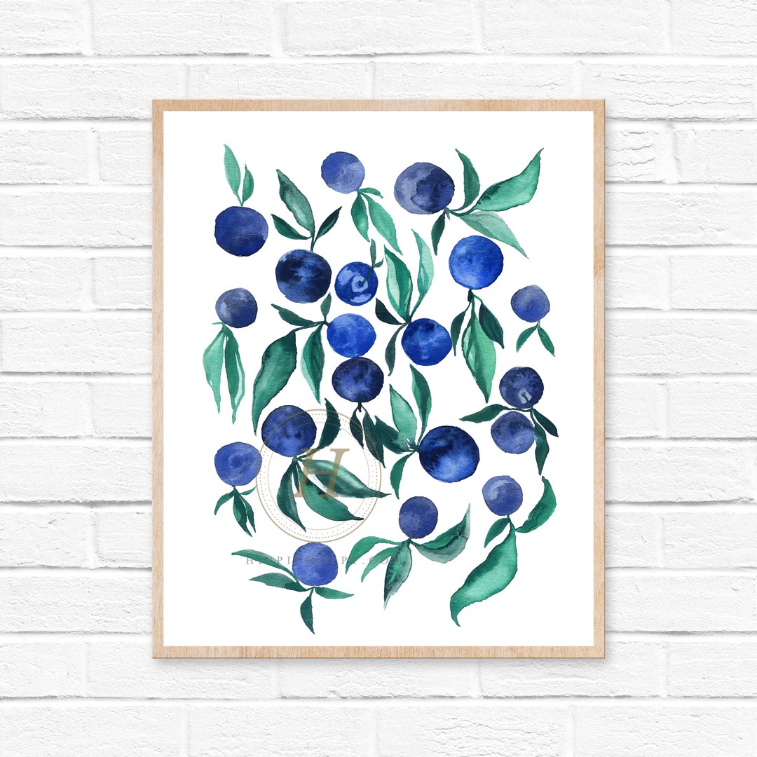 Plum Watercolor Print - Etsy