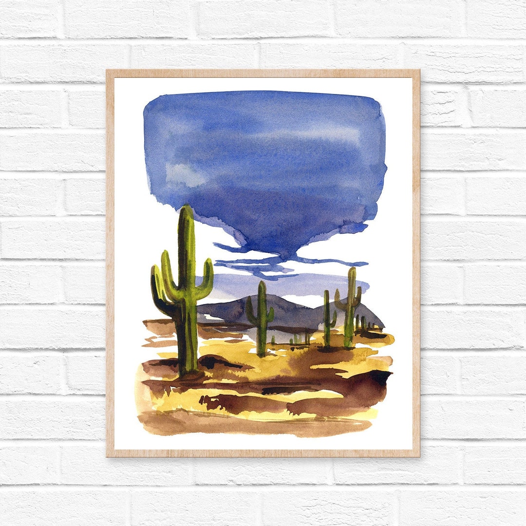 Arizona Watercolor Print - Etsy