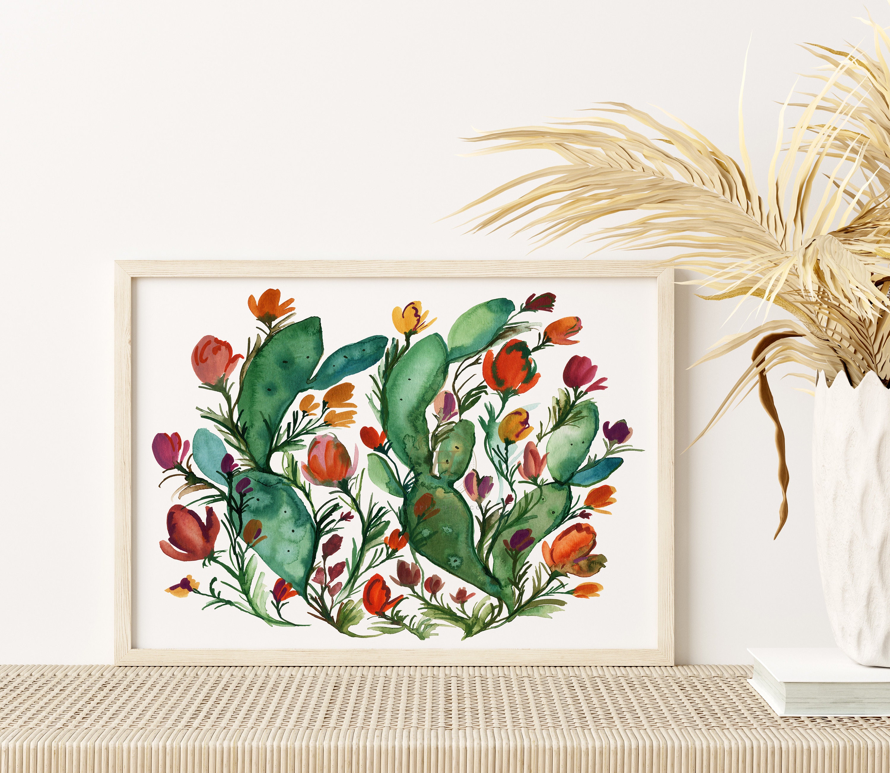 Cactus Watercolor Print | Etsy