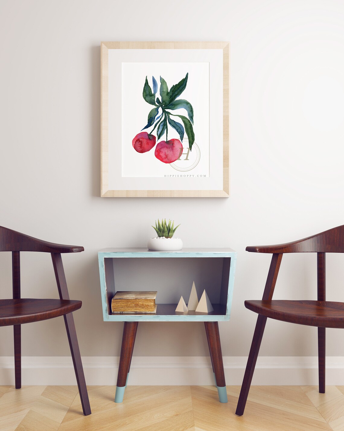 Cherry Watercolor Print - Etsy