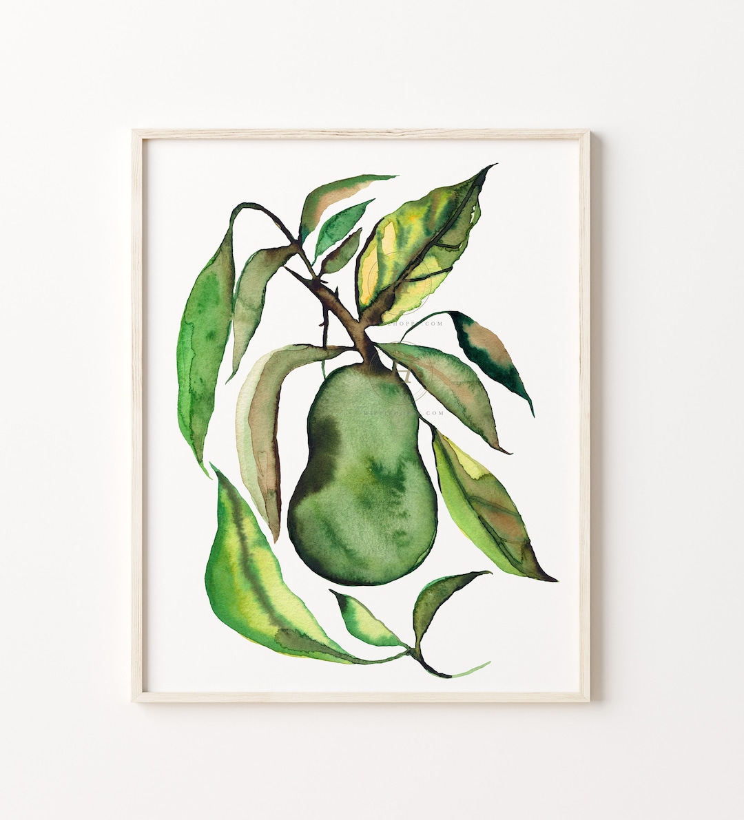 Avocado Tree Watercolor Painting - Etsy