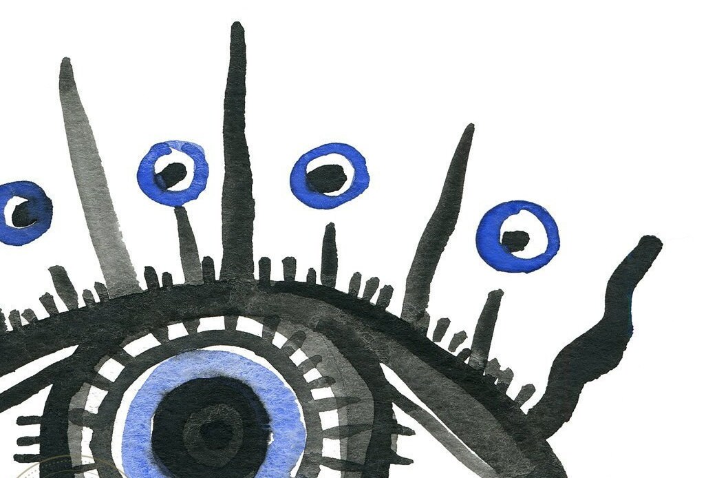 Evil Eye Greek Mati Eye Nazar Amulet Protection Good Luck Home | Etsy