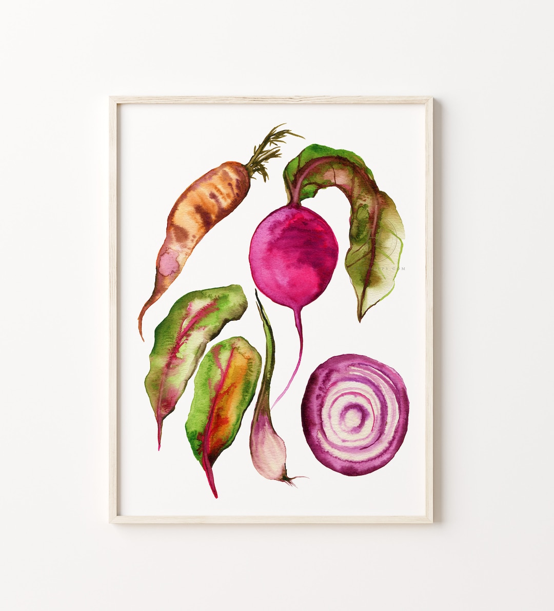 Vegetable Print, Botanical Print, Vegan Print, Botanical Wall Décor ...
