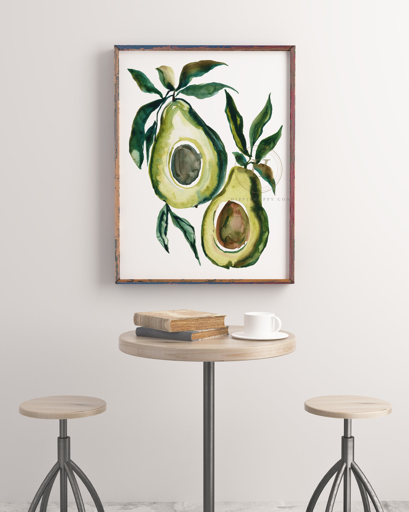 Avocado Art Print Kitchen Decor by Hippiehoppy - Etsy