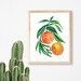 Orange Watercolor Print - Etsy