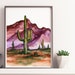 Arizona Desert Watercolor Print by Hippiehoppy - Etsy