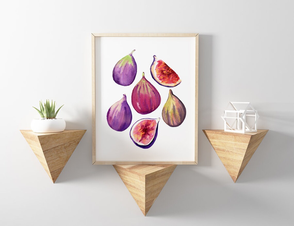 Watercolor Fig Print - Etsy
