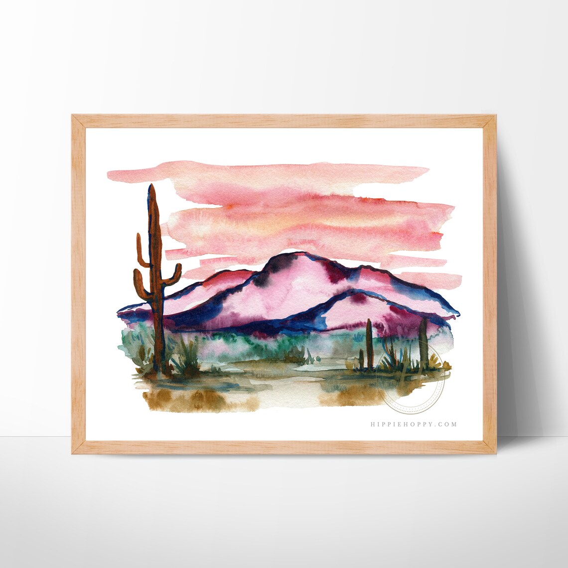 Arizona Desert Watercolor Print - Etsy