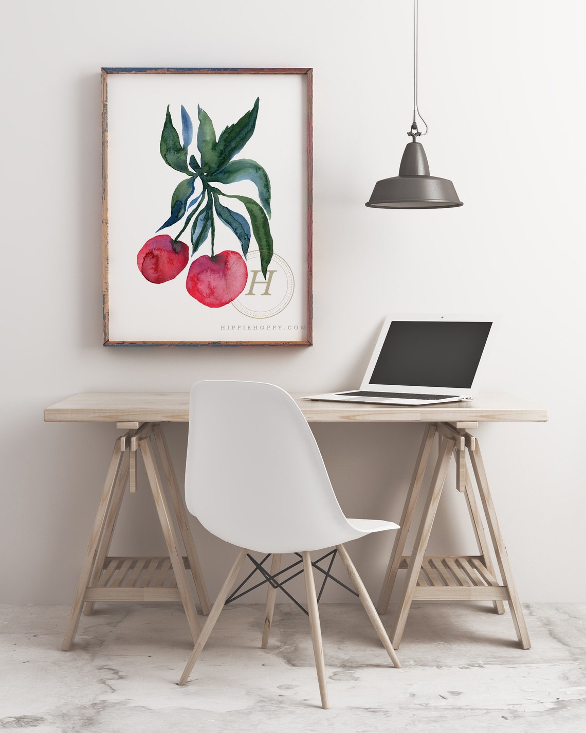 Cherry Watercolor Print - Etsy