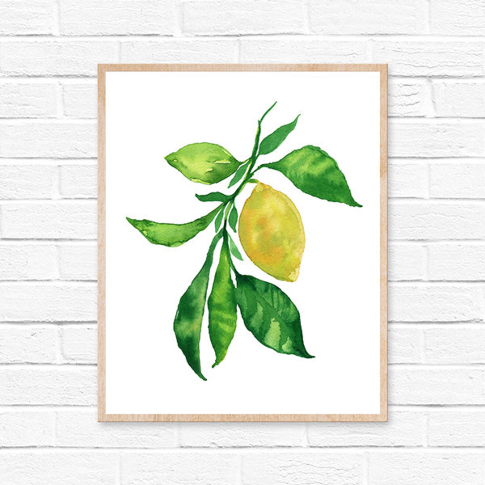 Yellow Lemon Kitchen Print - Etsy