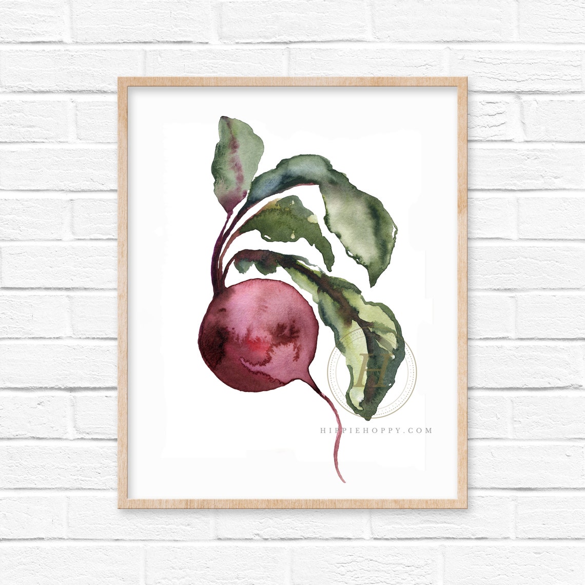 Beet Watercolor Print Vegetable Art - Etsy