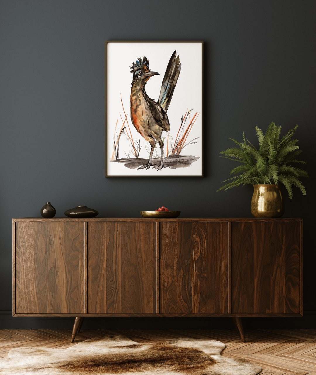 Roadrunner Bird Art Painting - Etsy