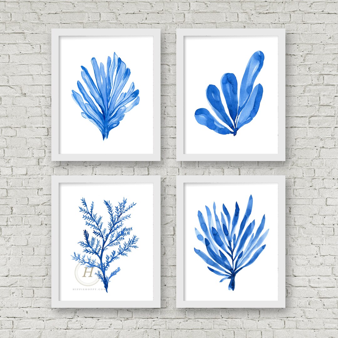 Blue Coral Art Prints - Etsy