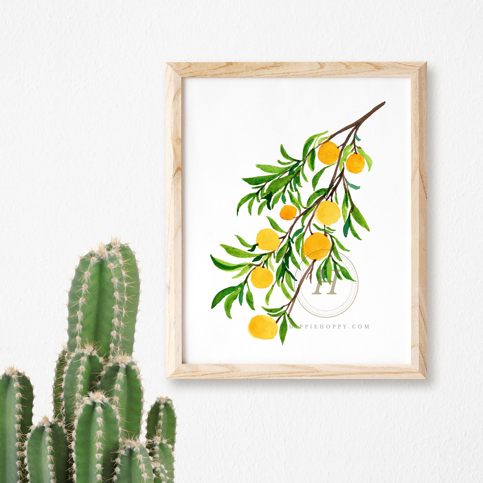 Orange Watercolor Print - Etsy