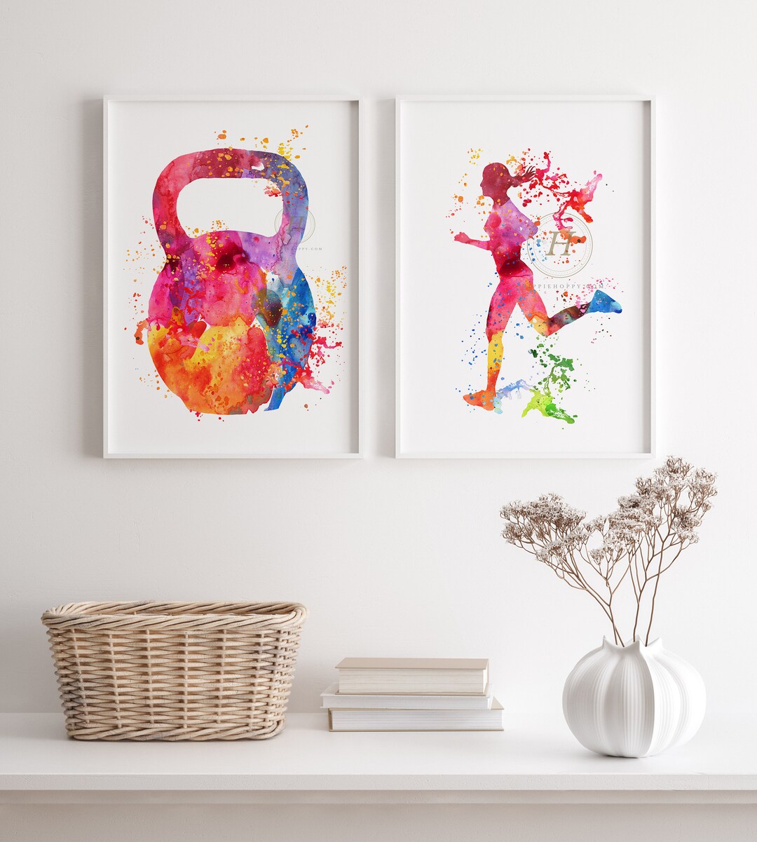 Fitness Print Set of 2 - Etsy