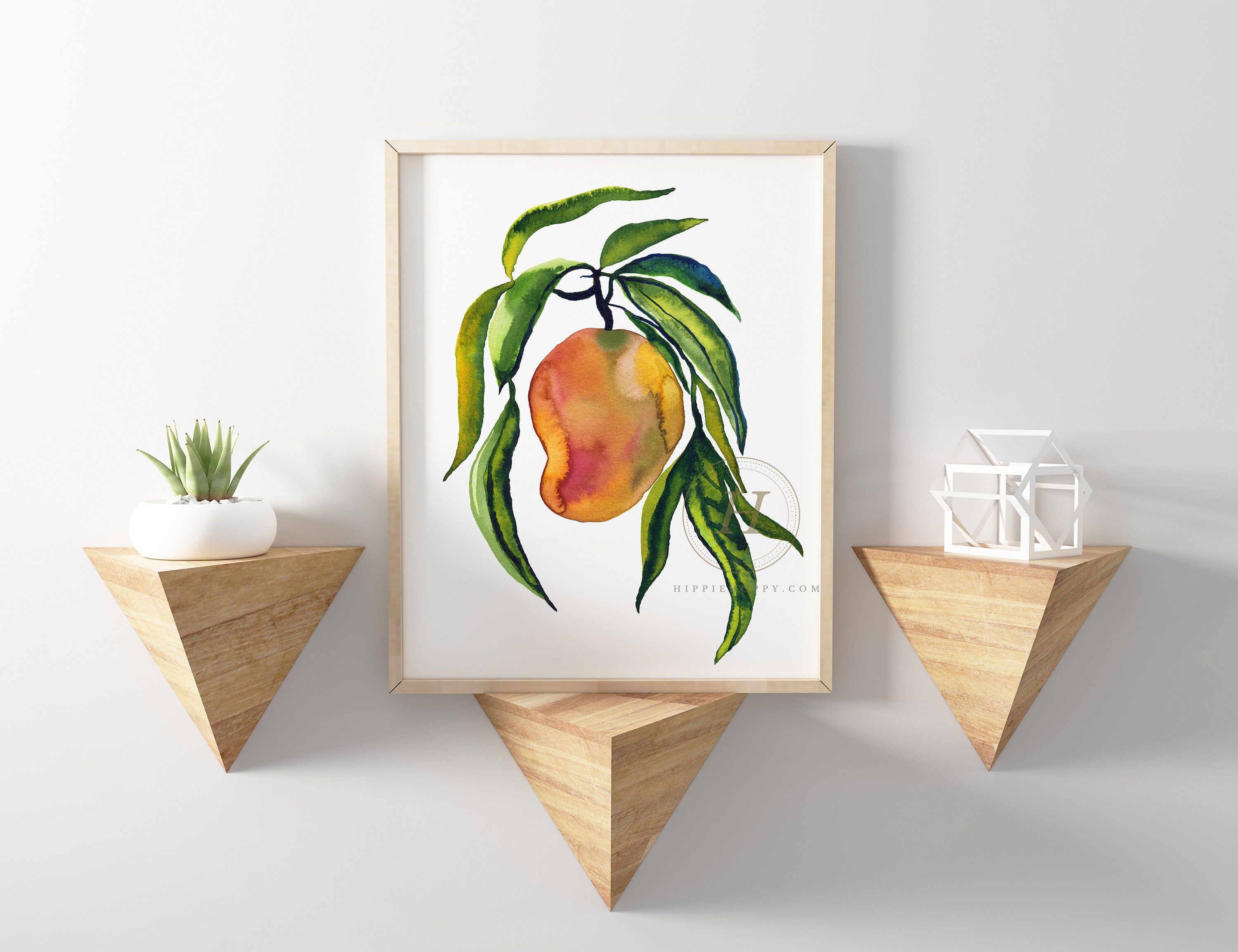 Mango Watercolor Print - Etsy