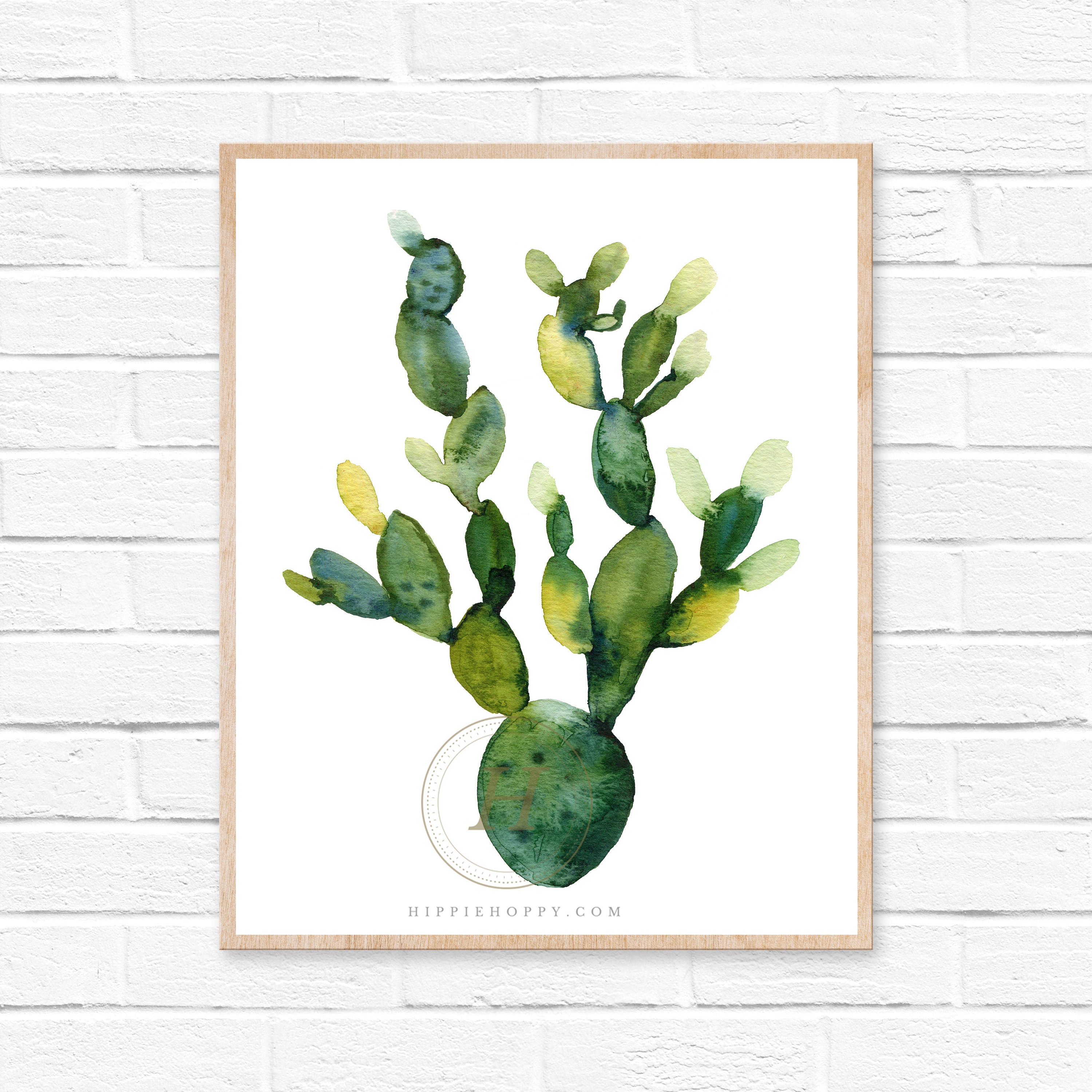 Cactus Watercolor Print - Etsy