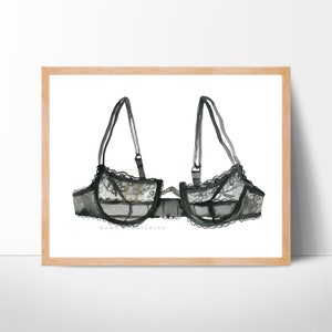 Bra Watercolor Print - Etsy