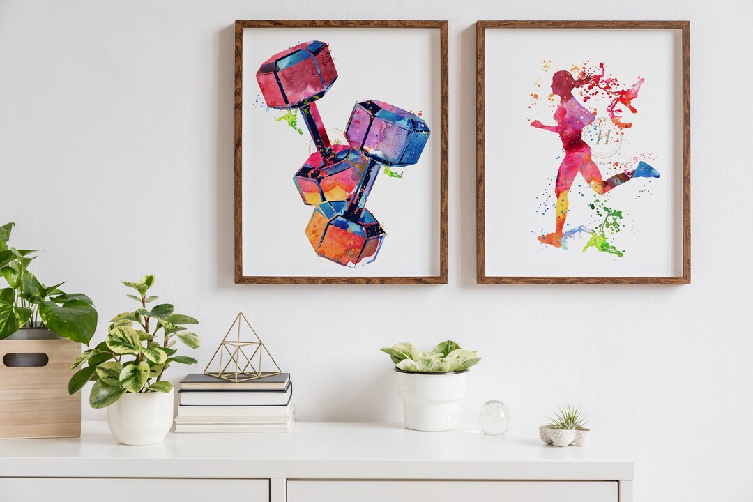 Fitness Print Set of 2 - Etsy