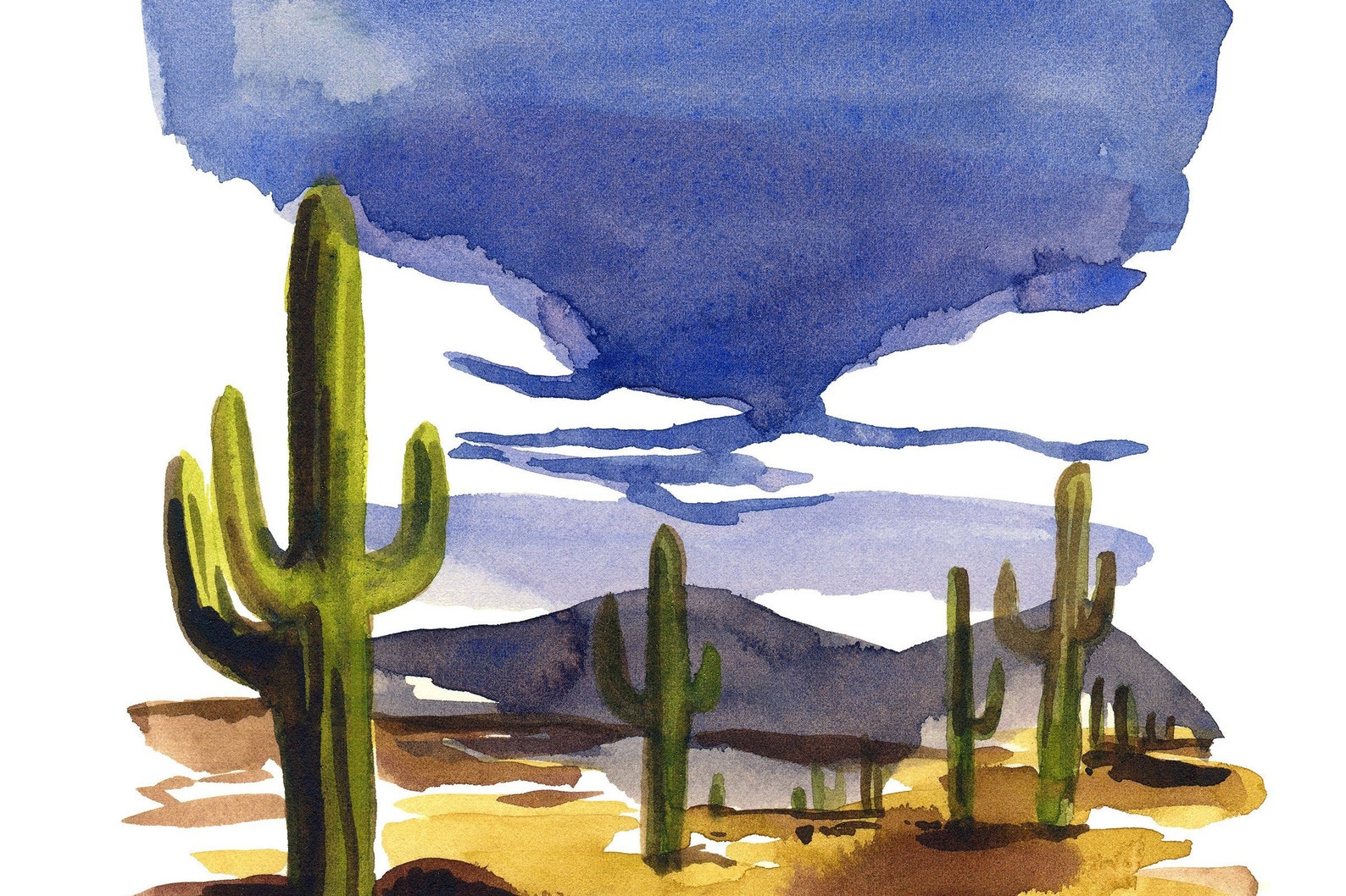 Arizona Watercolor Print - Etsy
