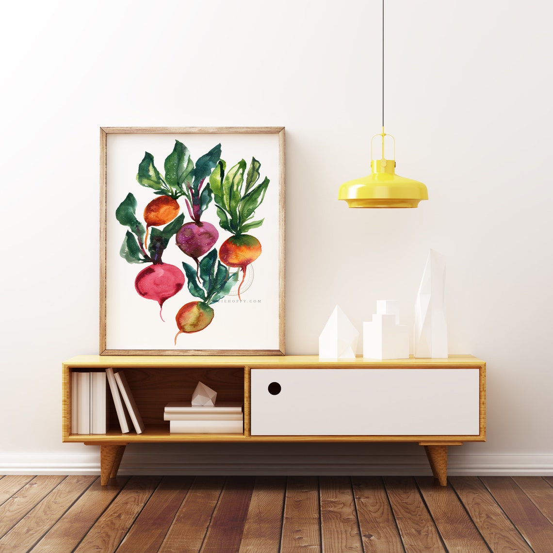 Radish Watercolor Print - Etsy