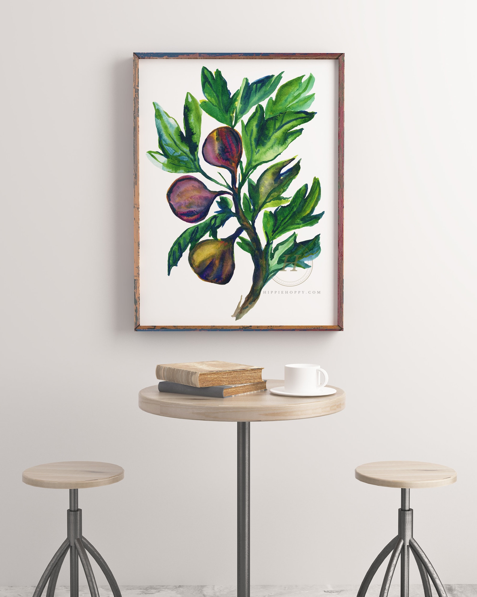 Fig Tree Watercolor Print - Etsy