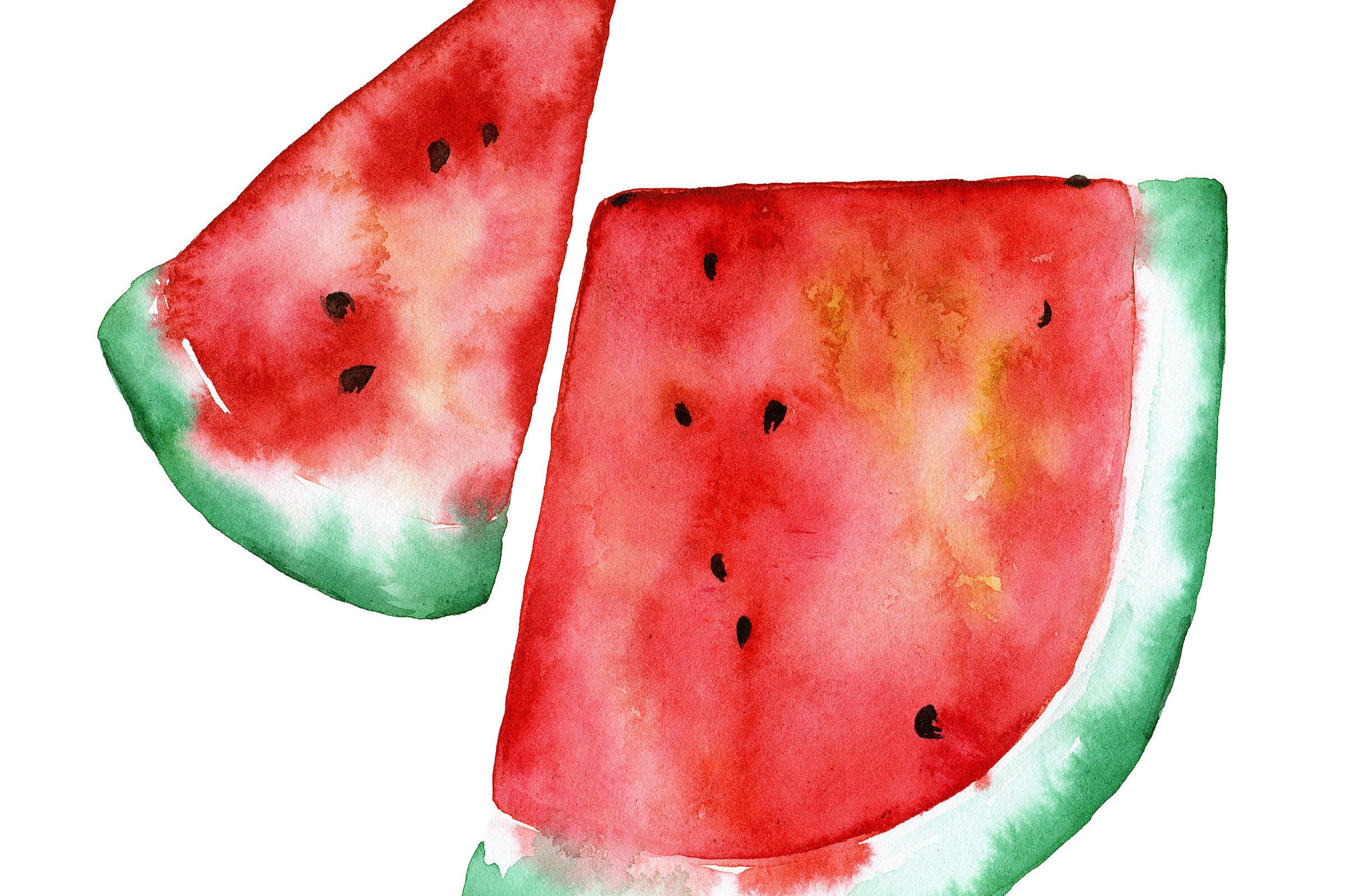 Impresión de acuarela de sandía - Etsy España