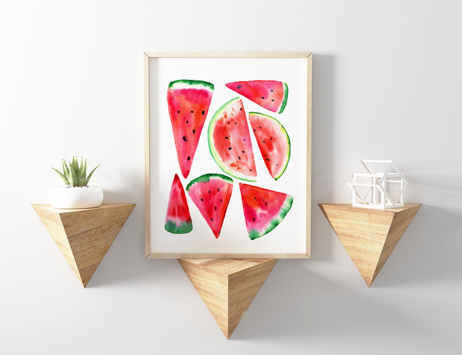 Watermelon Watercolor Print - Etsy