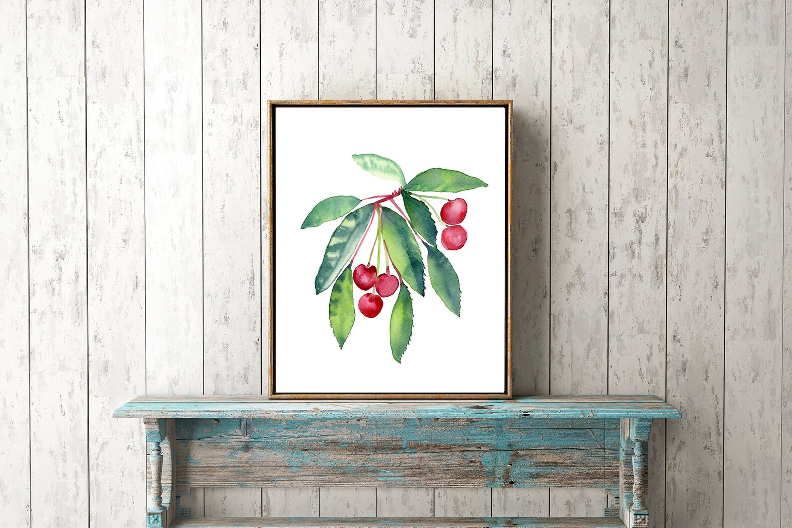 Cherry Watercolor Print - Etsy