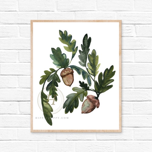 Acorn Printable Fall Poster Print Autumn Art Print Acorn Quote - Etsy