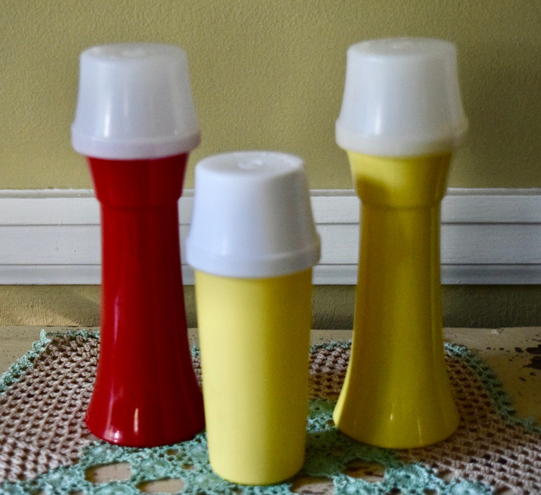 Tupperware Ketchup and Mustard Pump Dispensers Set of 3 Dispensers - Etsy