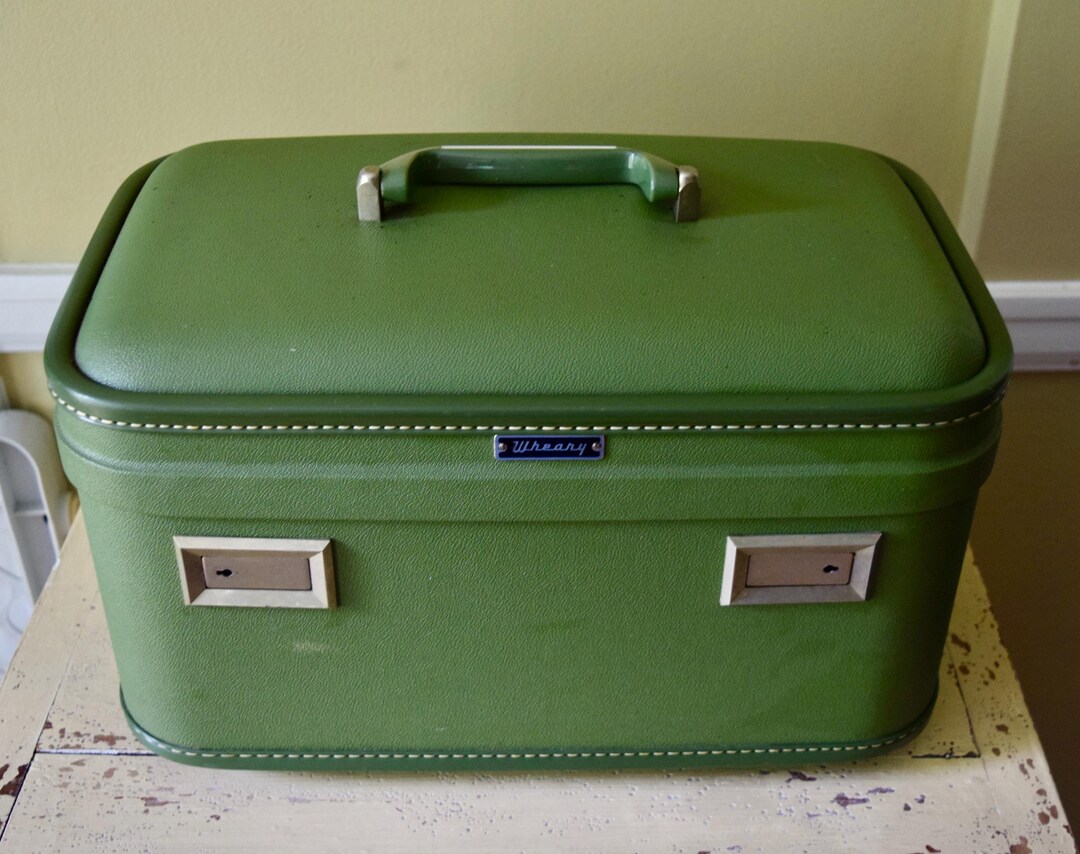 Vintage Wheary Avocado Green Train Case - Etsy UK