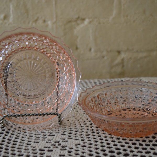 Pink Miss America Depression Glass - Etsy