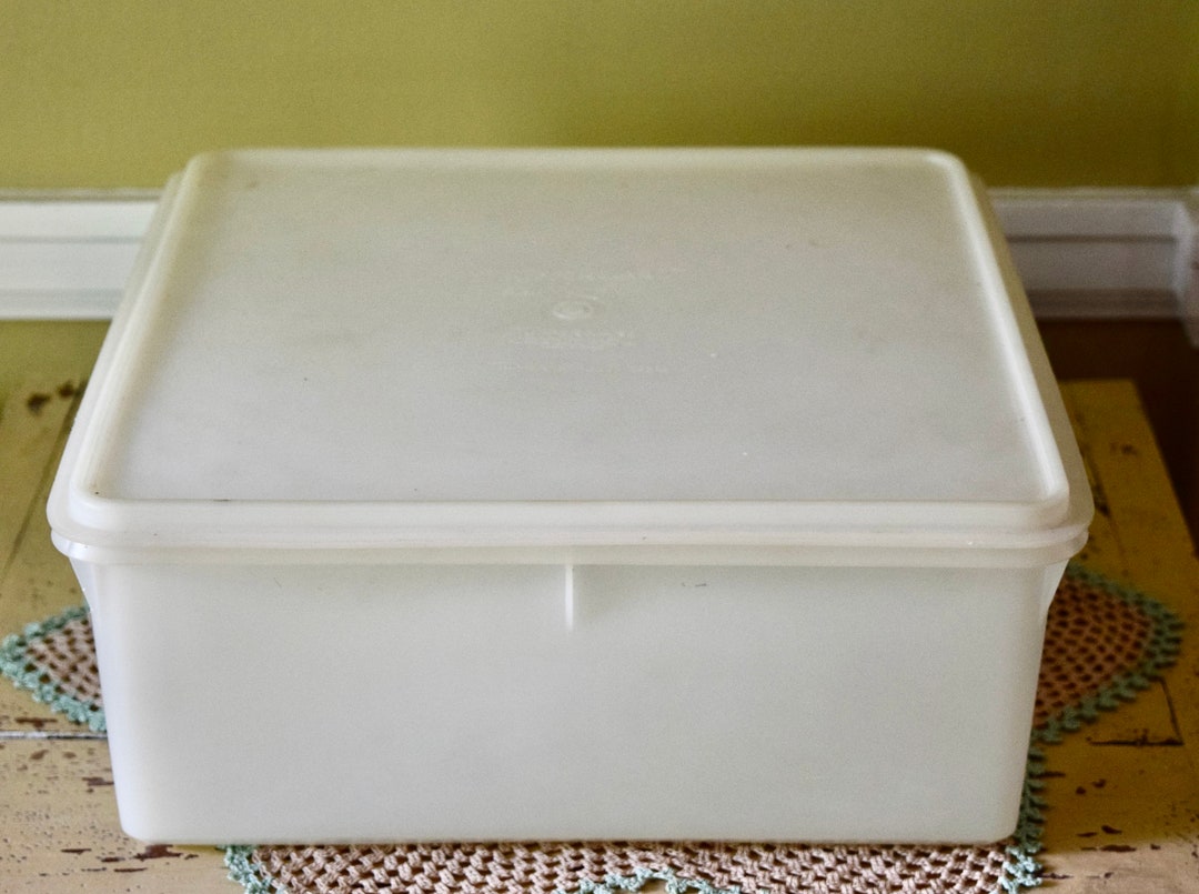 Tupperware Large Clear Square Keeper Bowl With Lid - Etsy