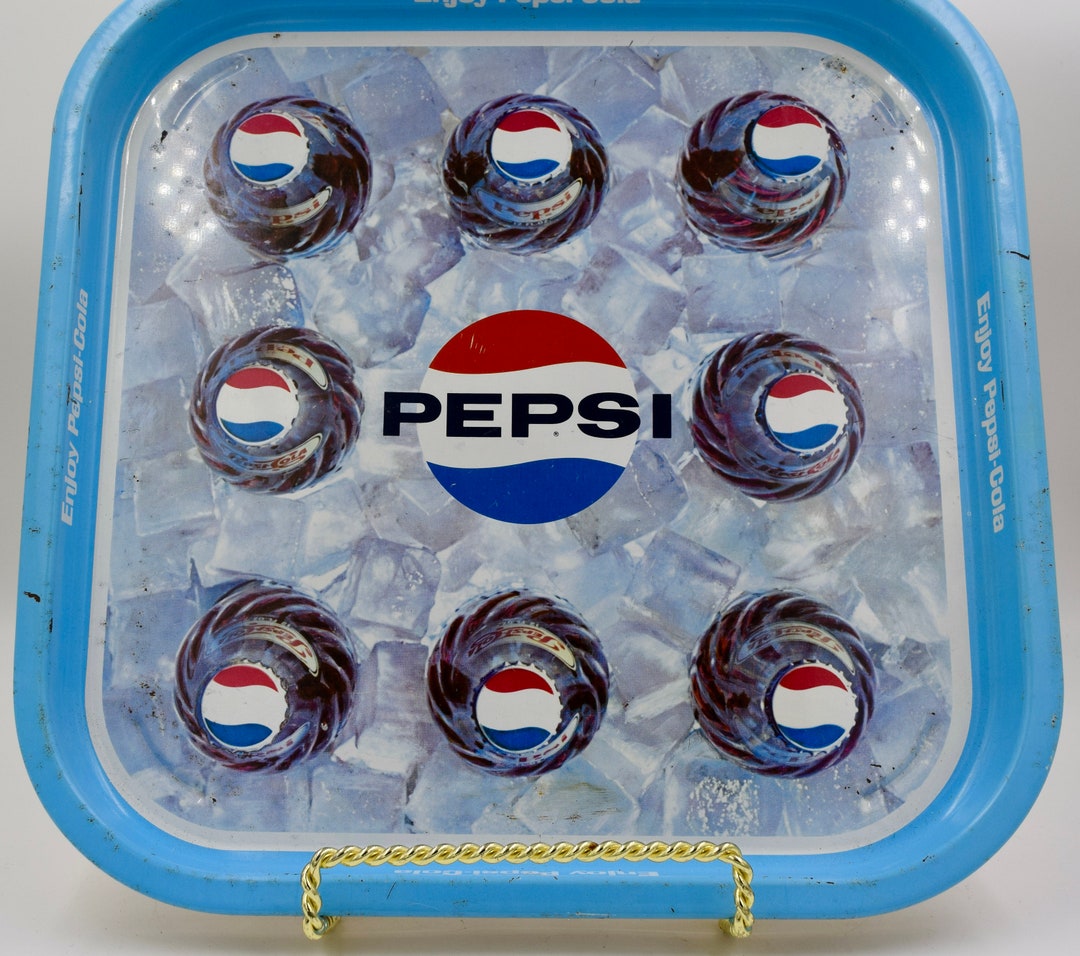 Vintage Pepsi Metal Serving Tray Pepsi Advertising Tray Enjoy Pepsi ...