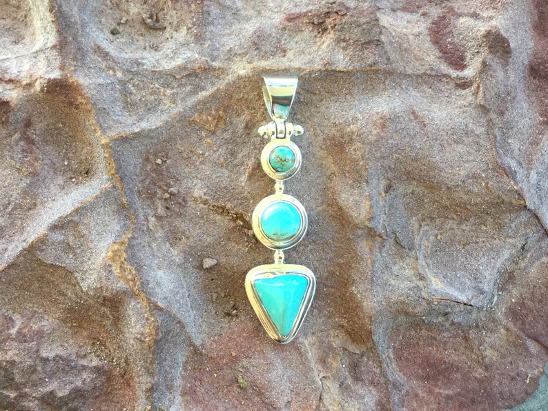 Beautiful Sky Blue Australian Natural Turquoise Pendant - Etsy