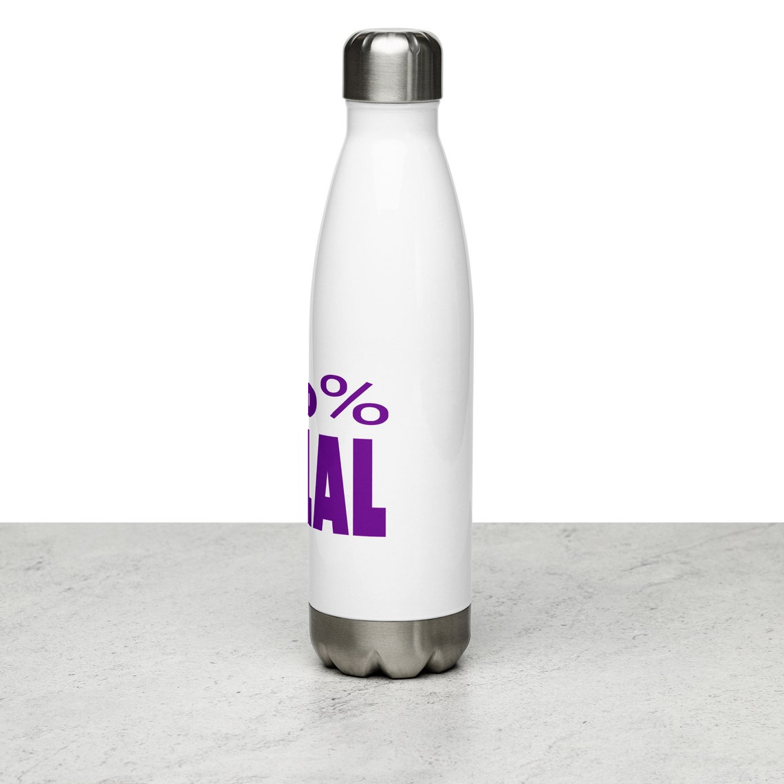 100 Percent Halal Purple Stainless Steel Water Bottle - Etsy