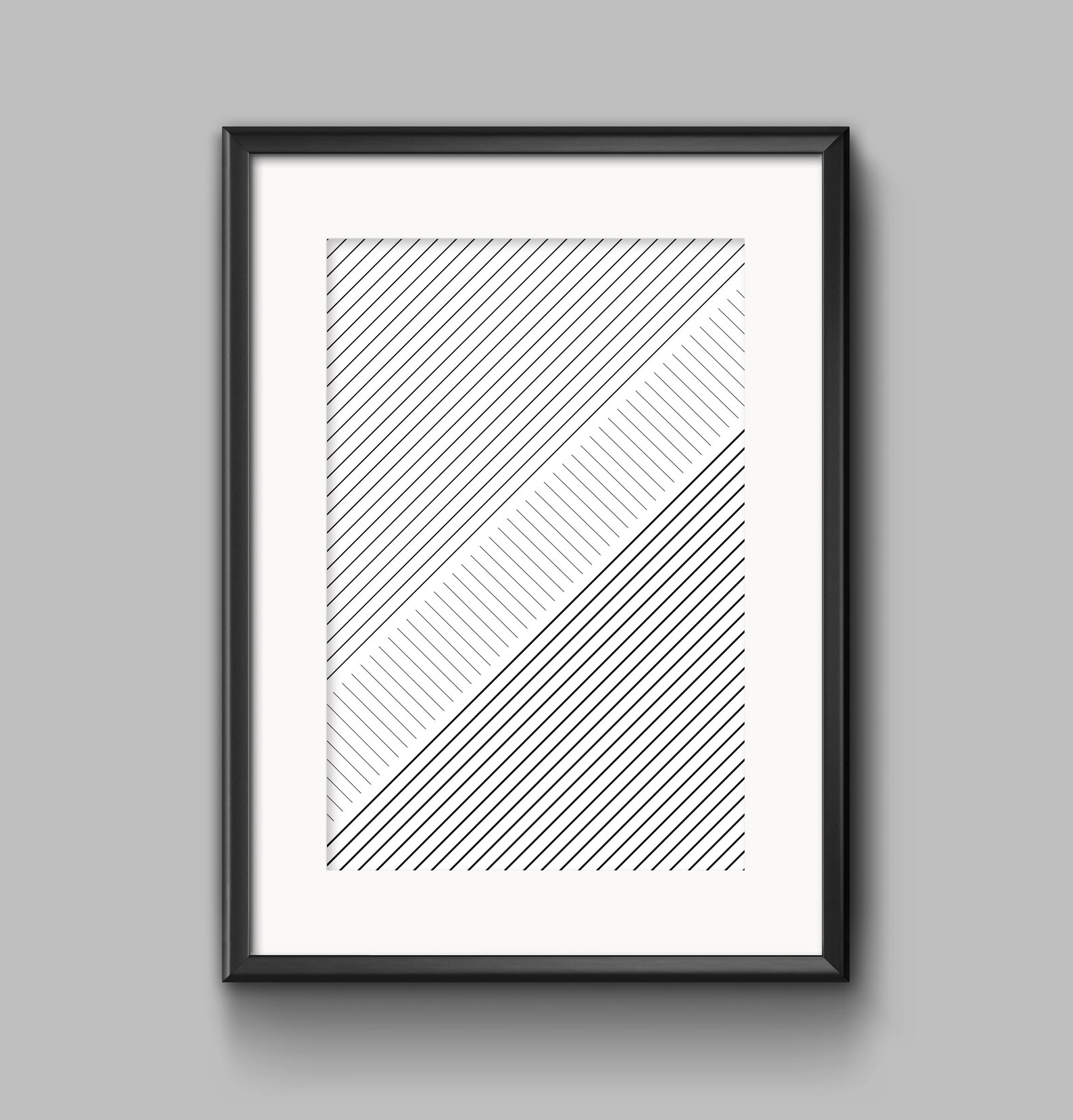 Geometric Print Geometric Art Set of 2 Black and White - Etsy