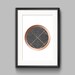 Geometric Rose Gold Printable Wall Art Set of 3, Scandinavian Art ...